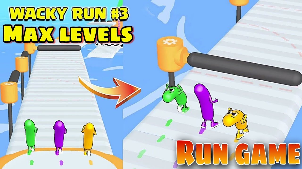 Wacky Run!🏃‍♀️😇🤑Gameplay Max🥳 levels Run game 🏃‍♀️🏃‍♀️🤠in (Android-IOS ...