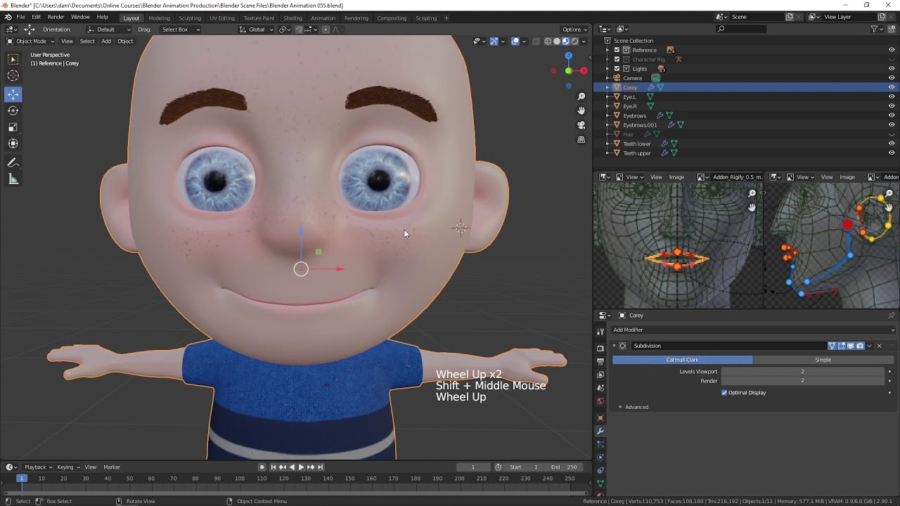 055 Modeling the Eyelids - YouTube