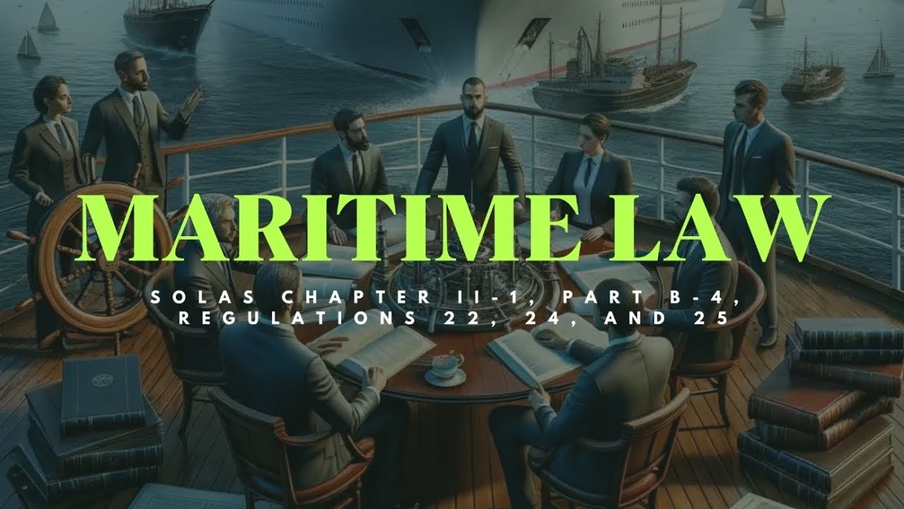 SOLAS Chapter II-1, Part B-4, Regulations 22, 24, and 25 - YouTube