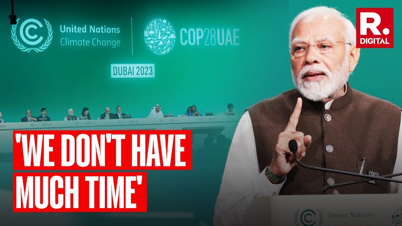 PM Modi's 'Climate Financing Call' at Cop28 in UAE | Watch - YouTube