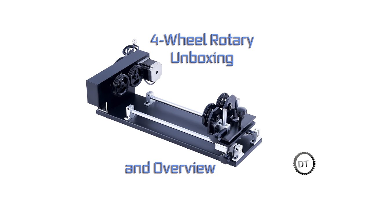 4 Wheel Rotary Unboxing and Overview - Omtech, Cloudray, eBay, Amazon ...