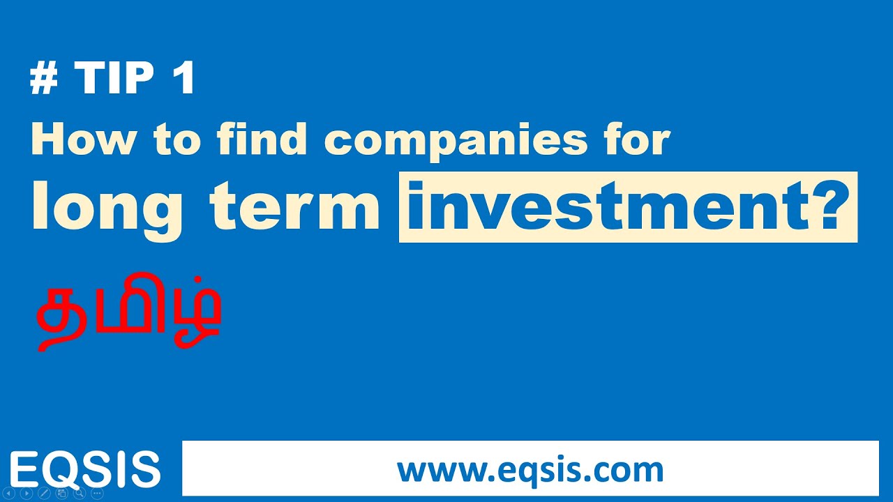 EQSIS Tamil | 200X in 2 Years or 20 Years | How to find companies for ...