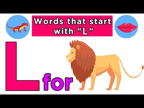 Letter L Words for kids | Words Starting with L | Alphabet L | Letter L ...