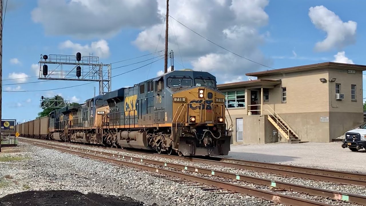 Coal Train At Big Sandy Jct, 2 Mile Long Intermodal Train W/2 DPUs ...