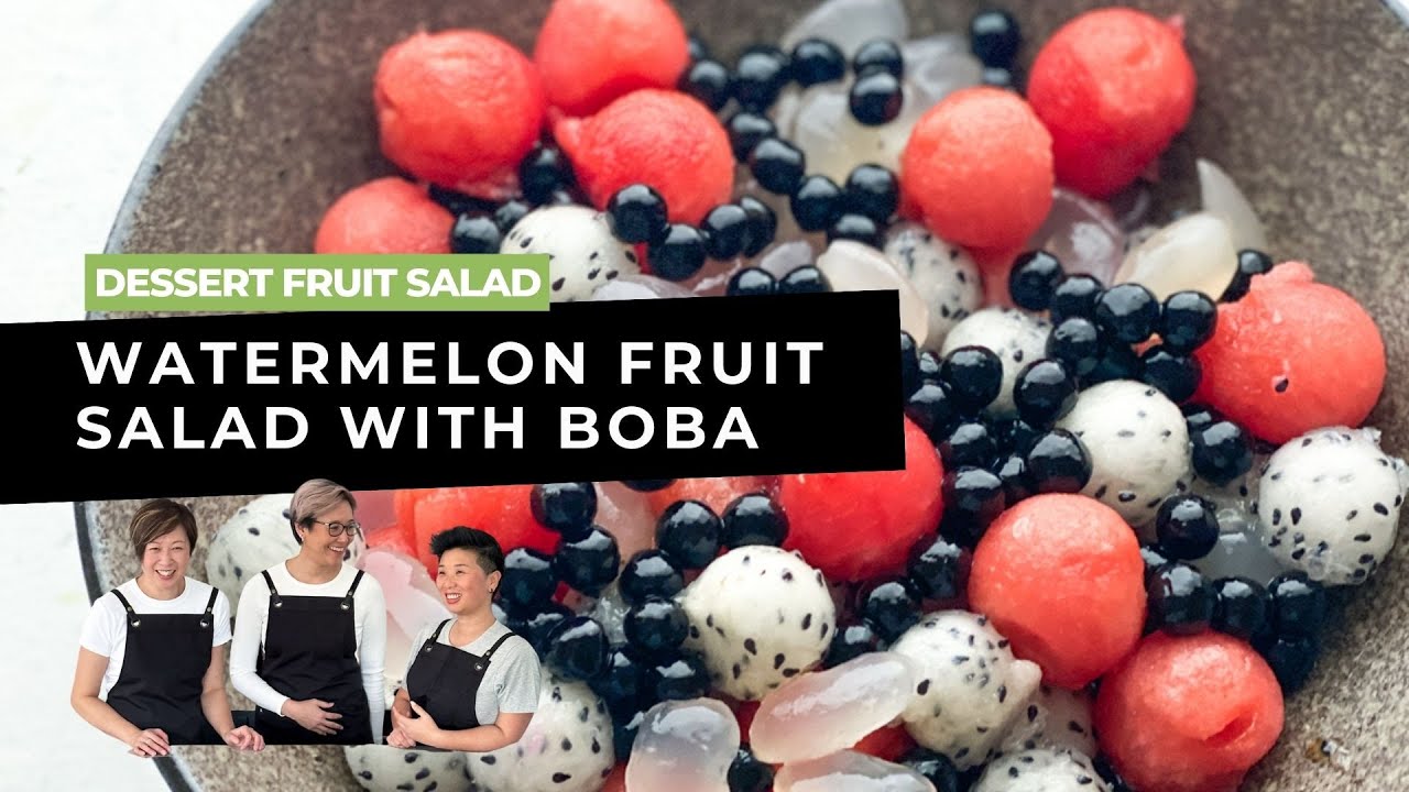 [ EASY & YUM ] Amazing Tropical Fruit Salad with Brown Sugar Boba - YouTube