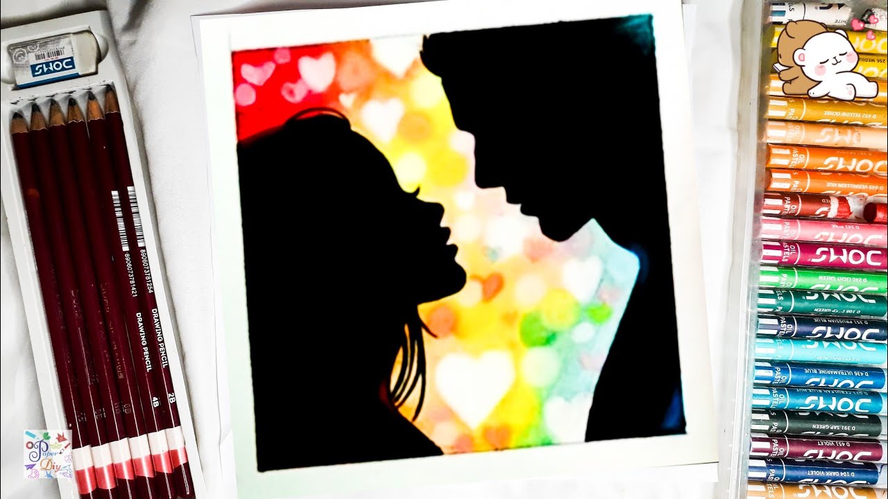 #92 Romantic Couple scenery - a beautiful romantic place - drawing with ...