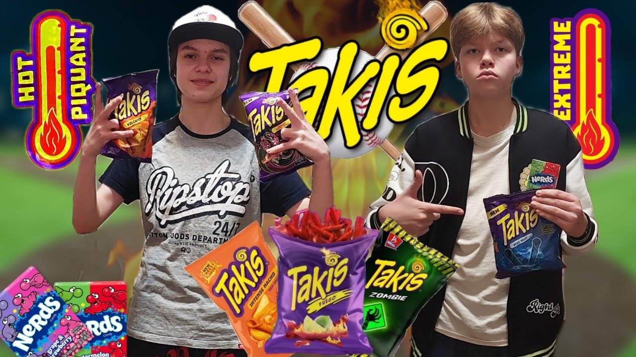 Чипсы Takis против конфет Nerds! Лучший снек. - YouTube