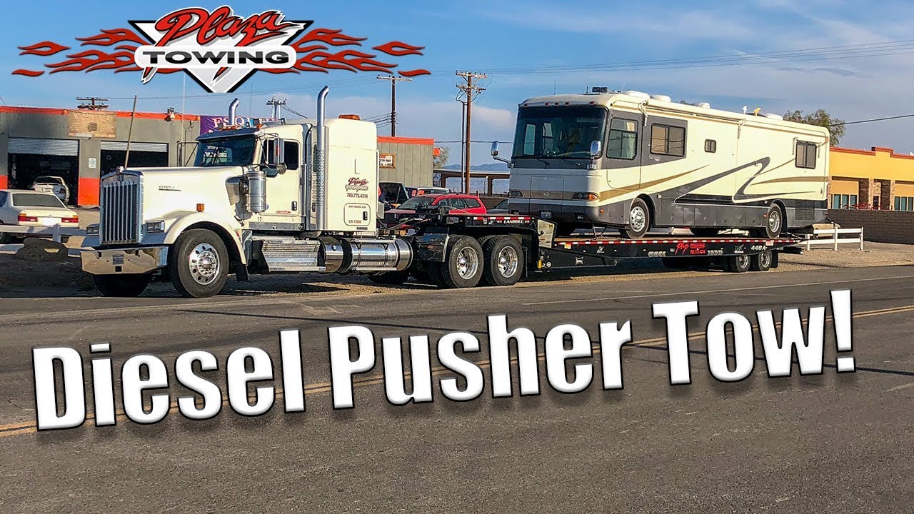 Vacation Ruined! Towing A 40 Ft Diesel Pusher! - YouTube