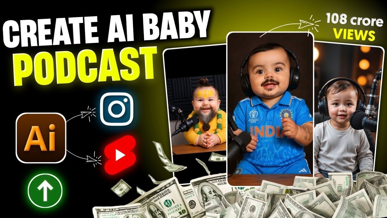 How to Make VIRAL Baby Podcast AI Videos | FREE Tools | Talking Baby ...