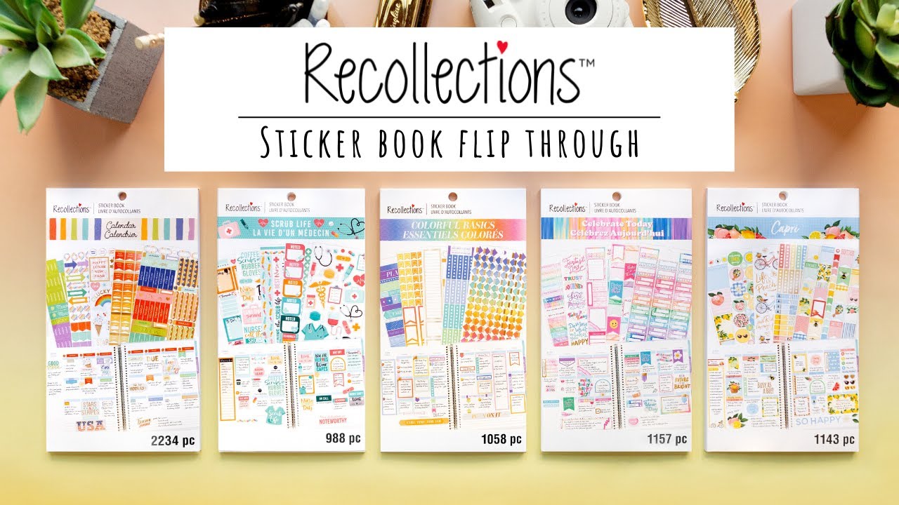 Recollections Planner Sticker Book (Part 3) - YouTube