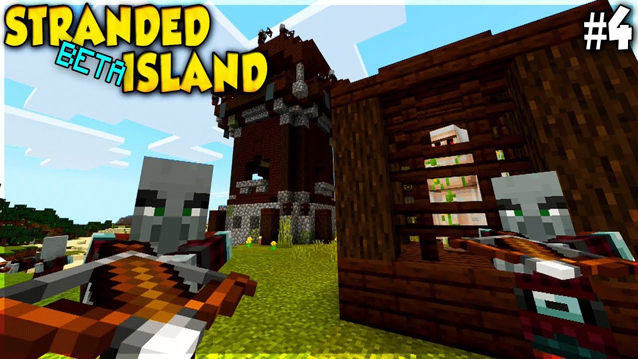 MINECRAFT BEDROCK: STRANDED! (1.11 Beta) RAID TOWERS & NEW VILLAGE ...
