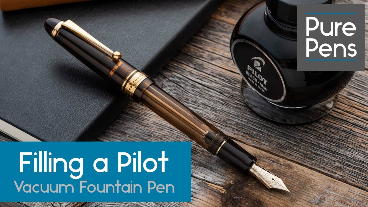 Pilot made video showing how to fill a Vacuum Fountain Pen - YouTube