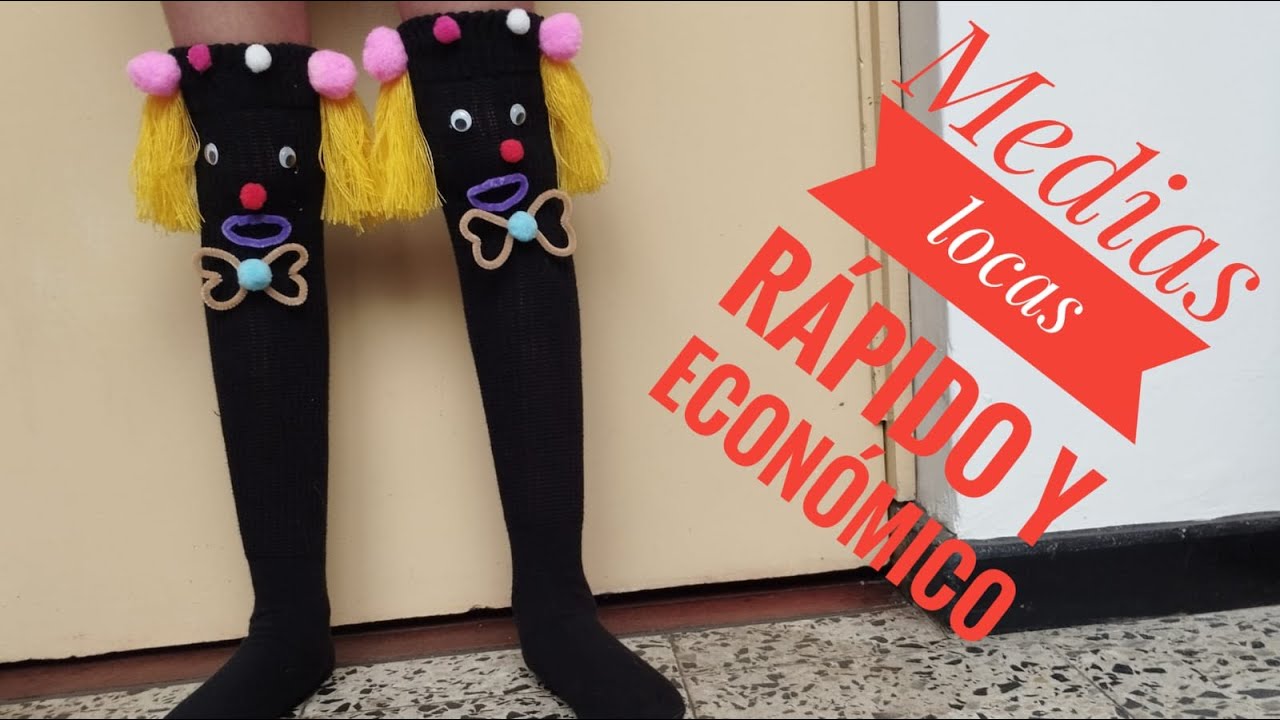 Como hacer Medias Locas Fácil Rápido y Económico - YouTube