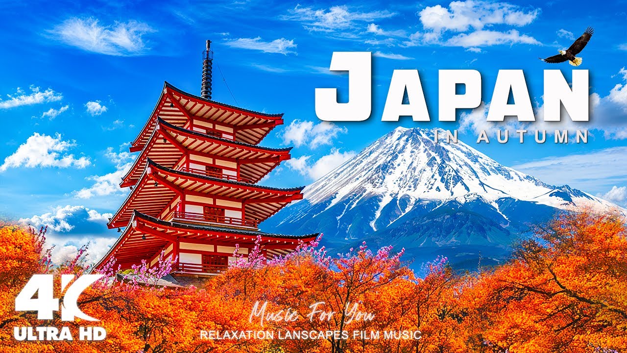 Japan Autumn 4K 🍁 Exploring Stunning Autumn in Japan, Scenic Relaxation ...