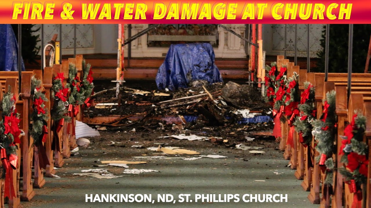 UPDATE: Tour Of Fire & Water Damage INSIDE St. Phillips Church In ...