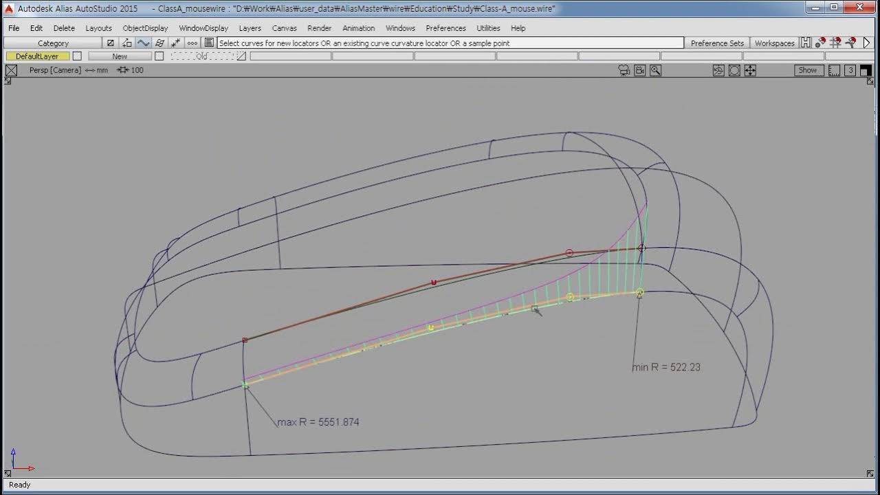 Alias Basic Modeling Fit Curve Align Second - YouTube