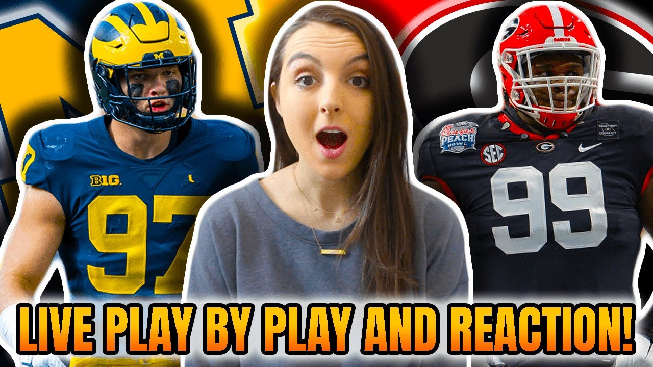 Georgia vs Michigan LIVE Play by Play and Reaction! College Football ...
