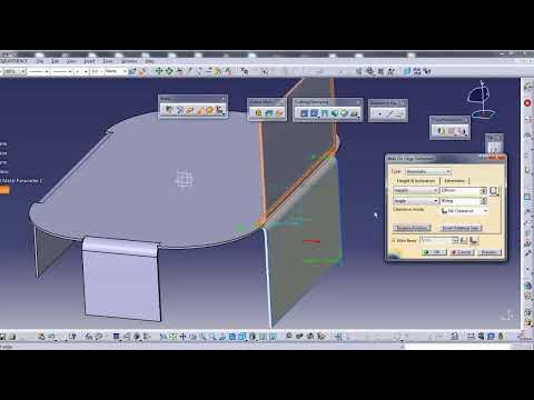 Generative Sheet Metal Design Commands - CATIA V5 - CATIALOG - YouTube