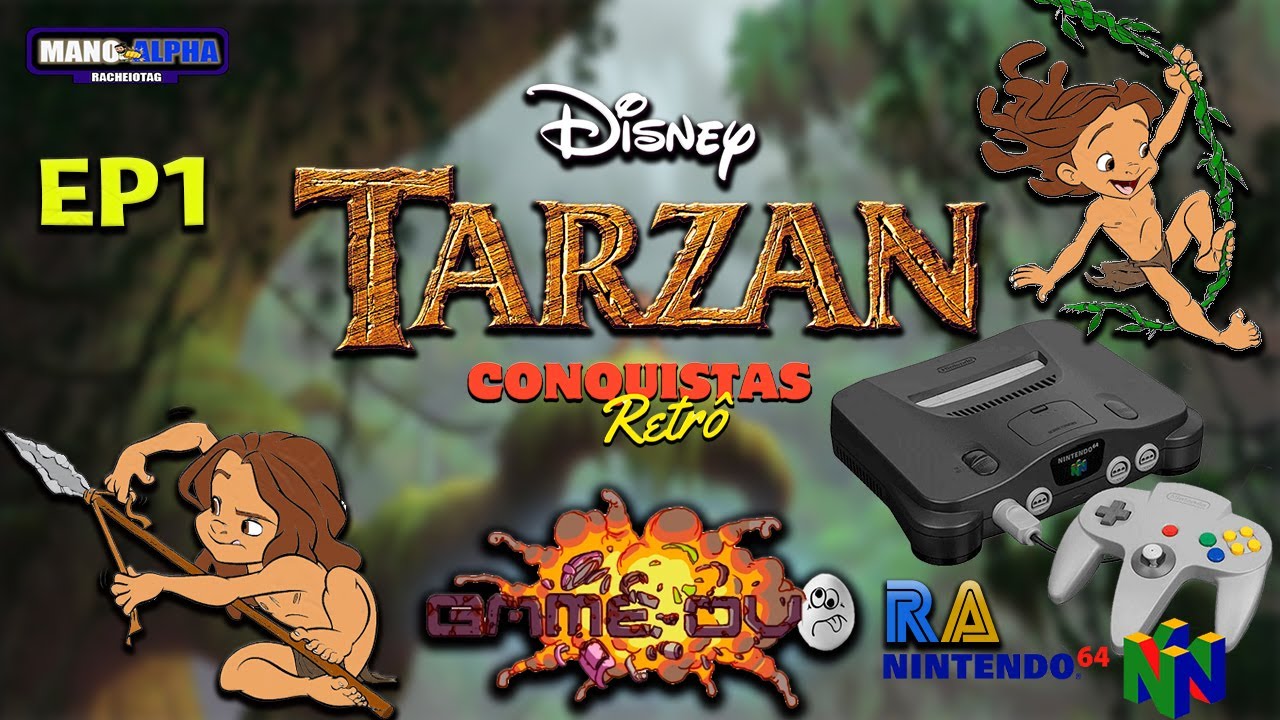 🎮 Live de Disney's Tarzan no Nintendo 64! 🎮 - YouTube