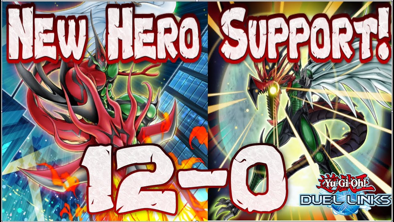 I Went 12-0 With The New Hero Support [Yu-Gi-Oh! Duel Links] - YouTube