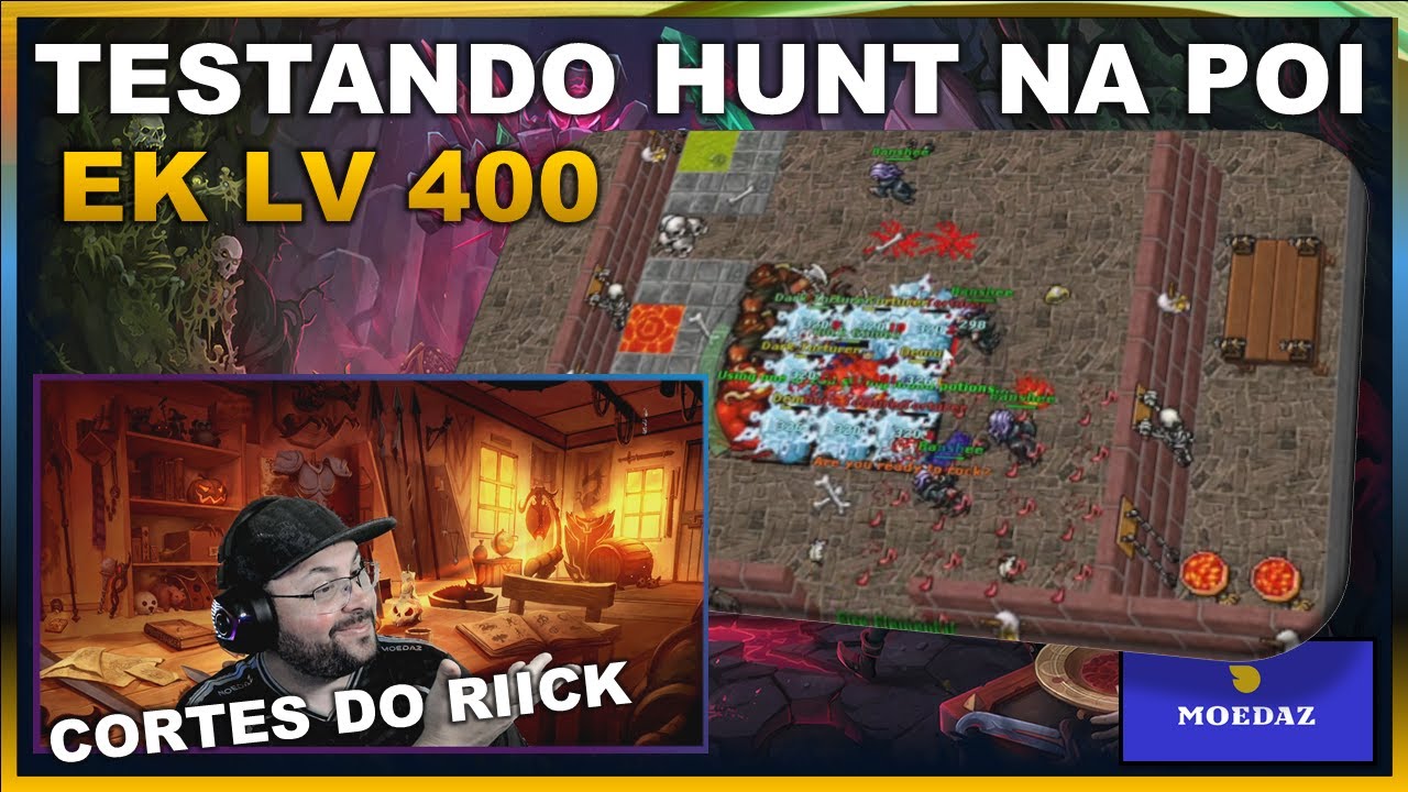 TESTANDO HUNT NA POI EK LV 400 | CORTES DO RIICK - YouTube