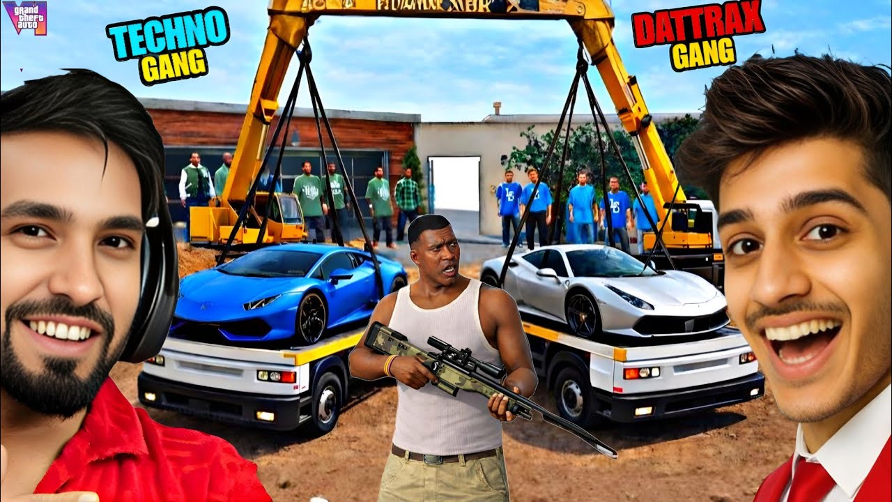 Michael Techno Gang VS Franklin Dattrax Gang Ultimate Strongest ...