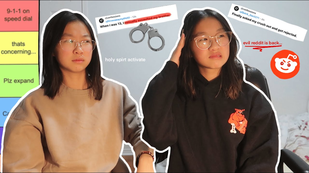 Reading and ranking Reddit confessions - YouTube