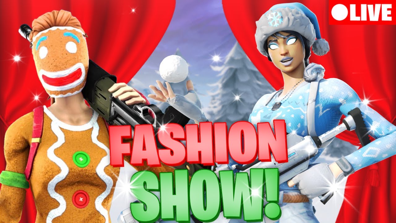 🔴 REAL FORTNITE FASHION SHOW LIVE! HIDE & SEEK! CUSTOM MATCHMAKING 1 ...