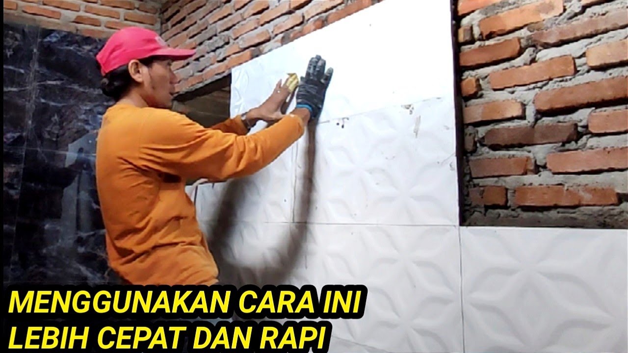 Cara Pasang Keramik Dinding Cepat - YouTube