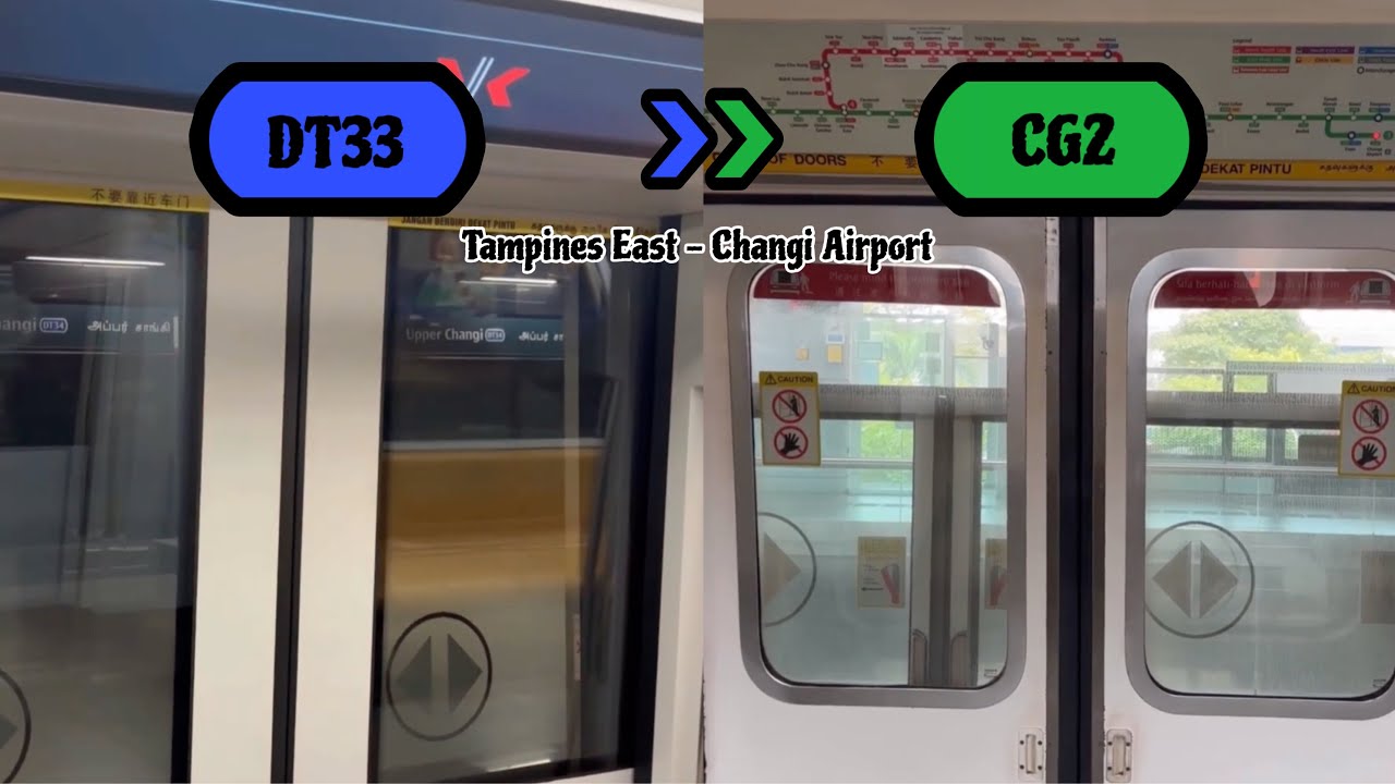 [DTL/EWL] Continued train ride from Tampines East - Changi Airport ...