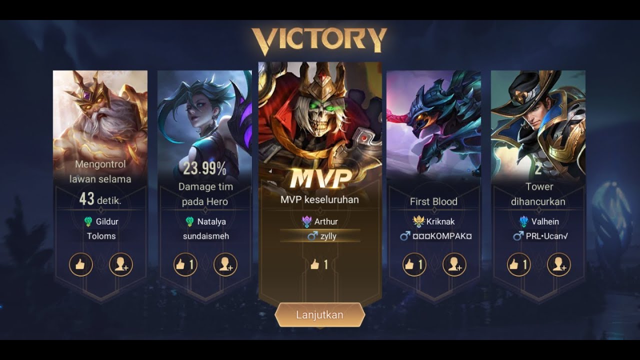 AOV : MVP raja Assist King Arthur ||| Arena Of Valor - YouTube