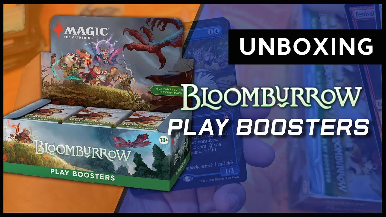 Magic the Gathering - Bloomburrow Play Booster Unboxing - YouTube