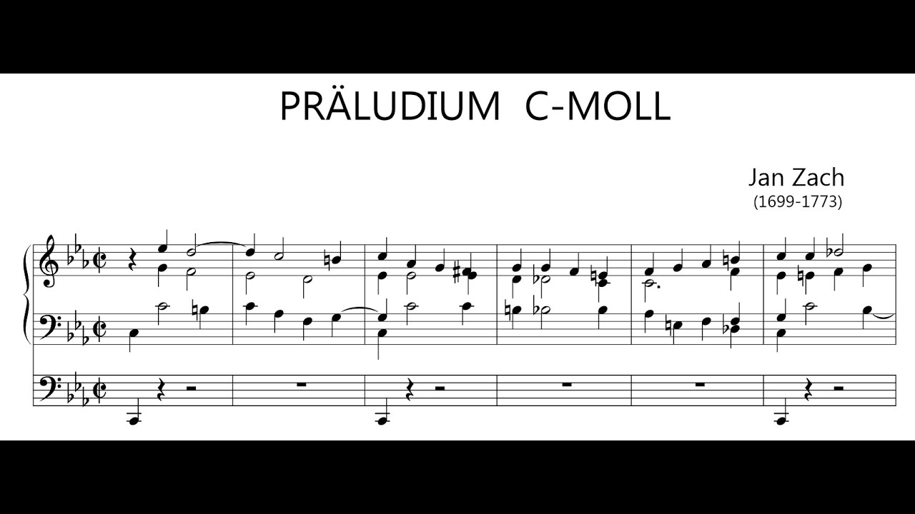 Jan Zach - Prelude and Fugue in C Minor - YouTube