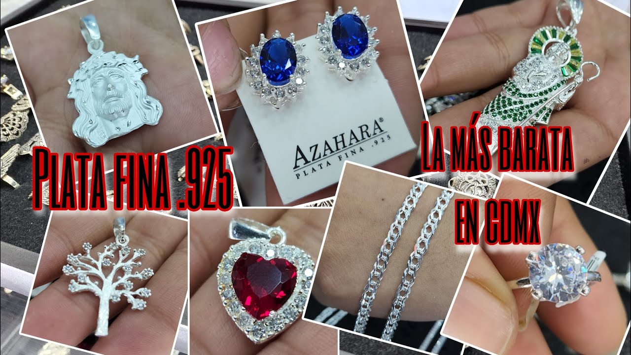 ️Azahara Joyeria en Plata Fina .925 la más barata de CDMX ️ - YouTube