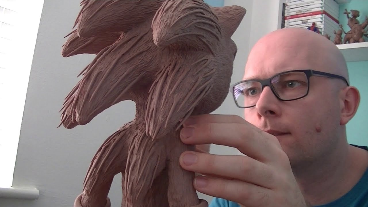 Making Sonic the Hedgehog (Movie Version) With Monster Clay. 1 MILLION ...