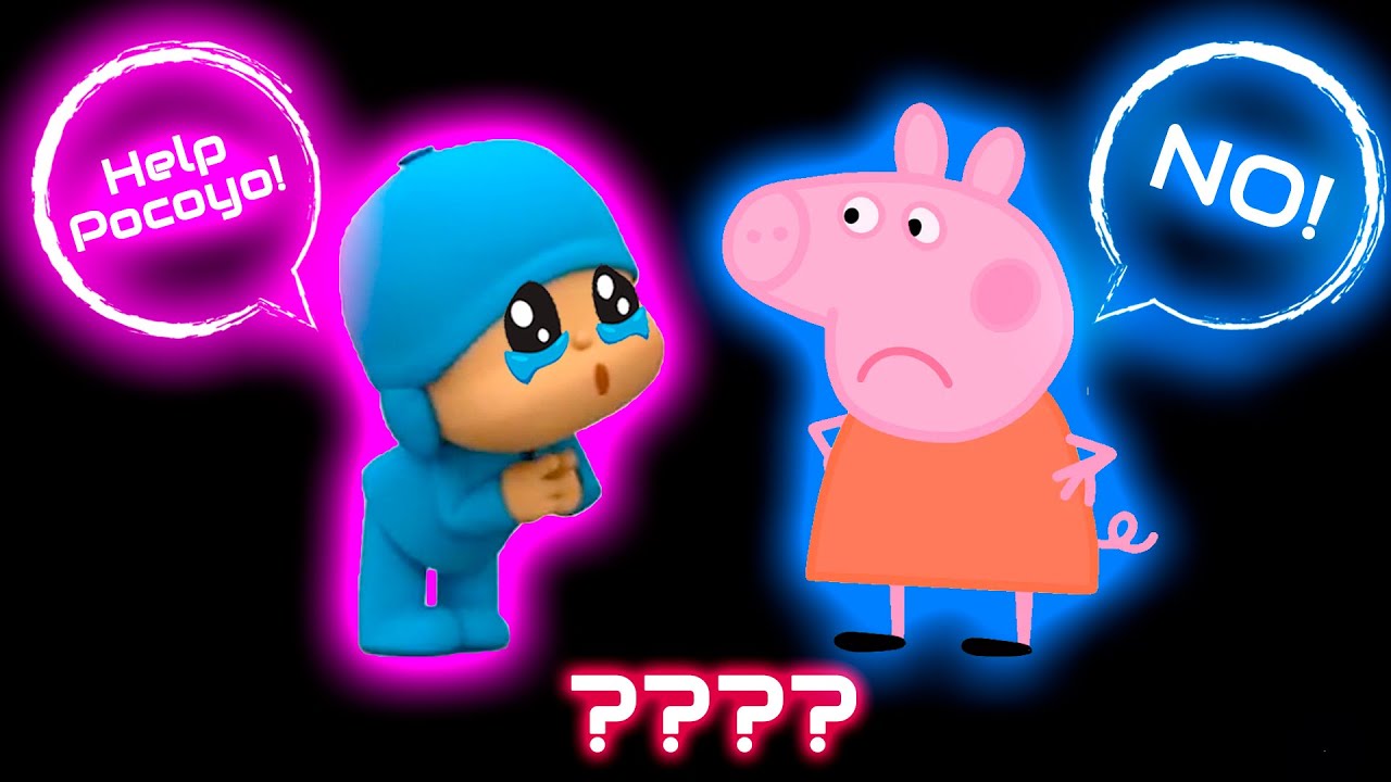Pocoyo & Peppa Pig "Help, Pocoyo! No!" Sound Variations in 43 Seconds ...