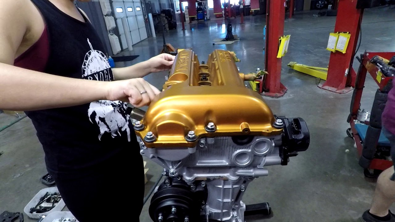 SR20DET Final Engine Assembly and First Start! - YouTube