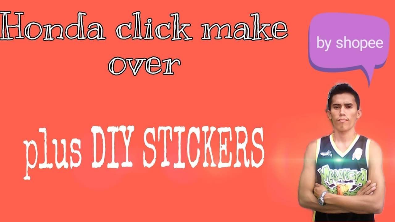 Honda click set up and DIY sticker - YouTube