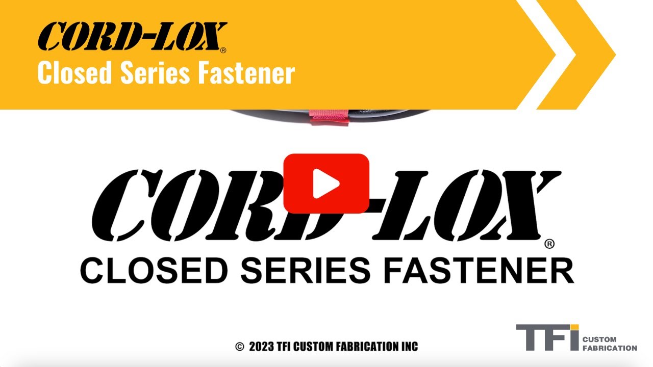 Cord Lox Closed Series Fastener Product Video - YouTube
