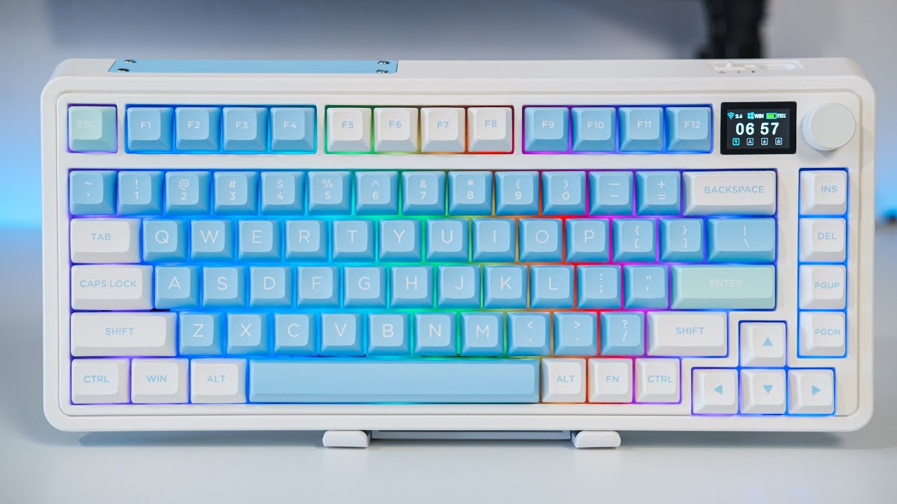 ⌨️ FL·ESPORTS CMK75 - FL.CMMK Glacier Pink typing sounds - YouTube