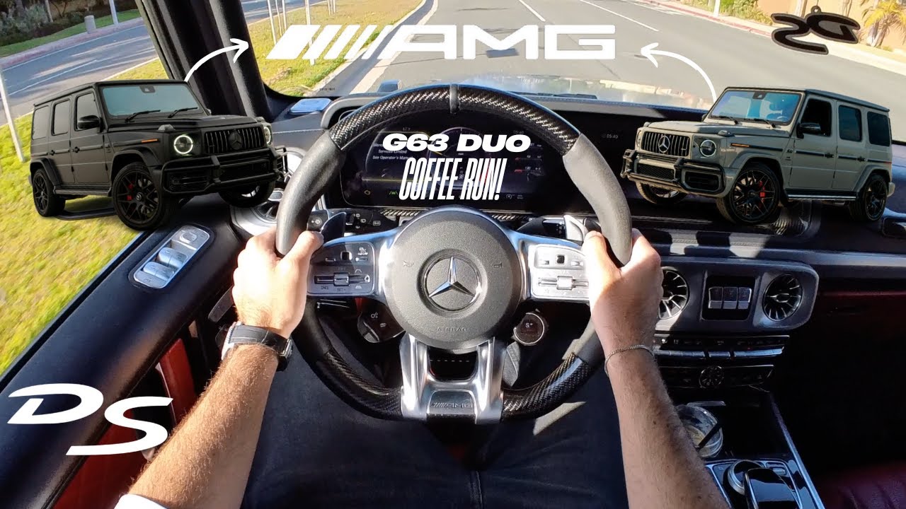 Mercedes AMG G63 Duo Coffee Run (POV Driving Vlog) - Double G-Wagon PCH Cruise! - YouTube