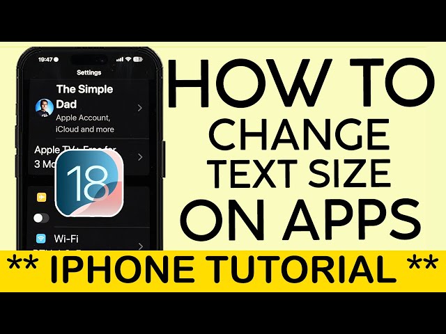 Increase Font Size On Iphone How To Increase Font Size On Youtube On