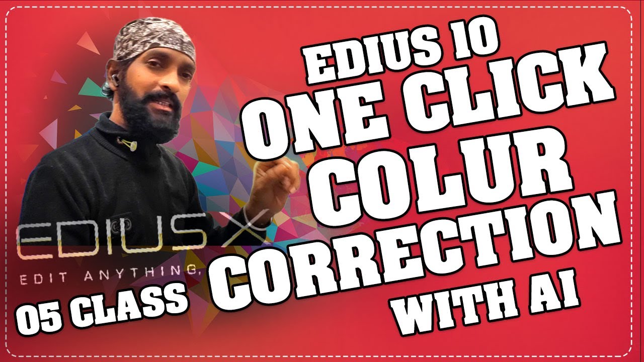 EDIUS AI COLOUR CORRECTION / One click colour coorection / AI - YouTube
