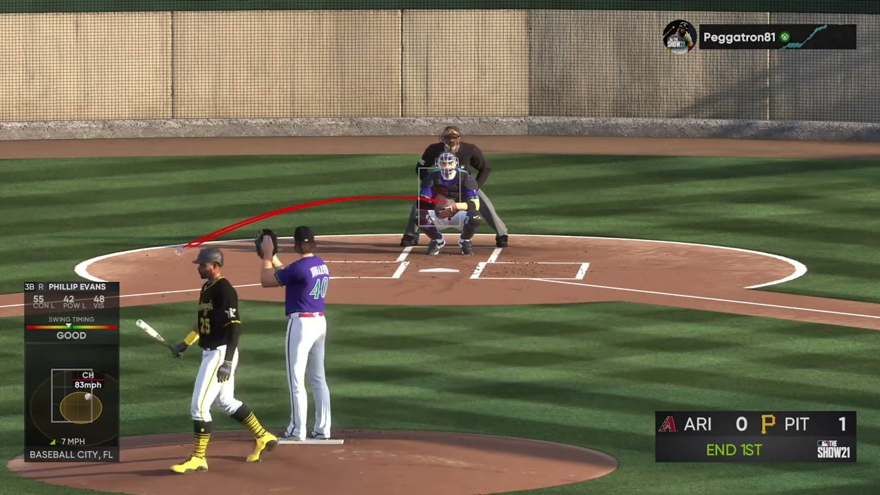 MLB The Show 21 : Batter charges the mound - YouTube