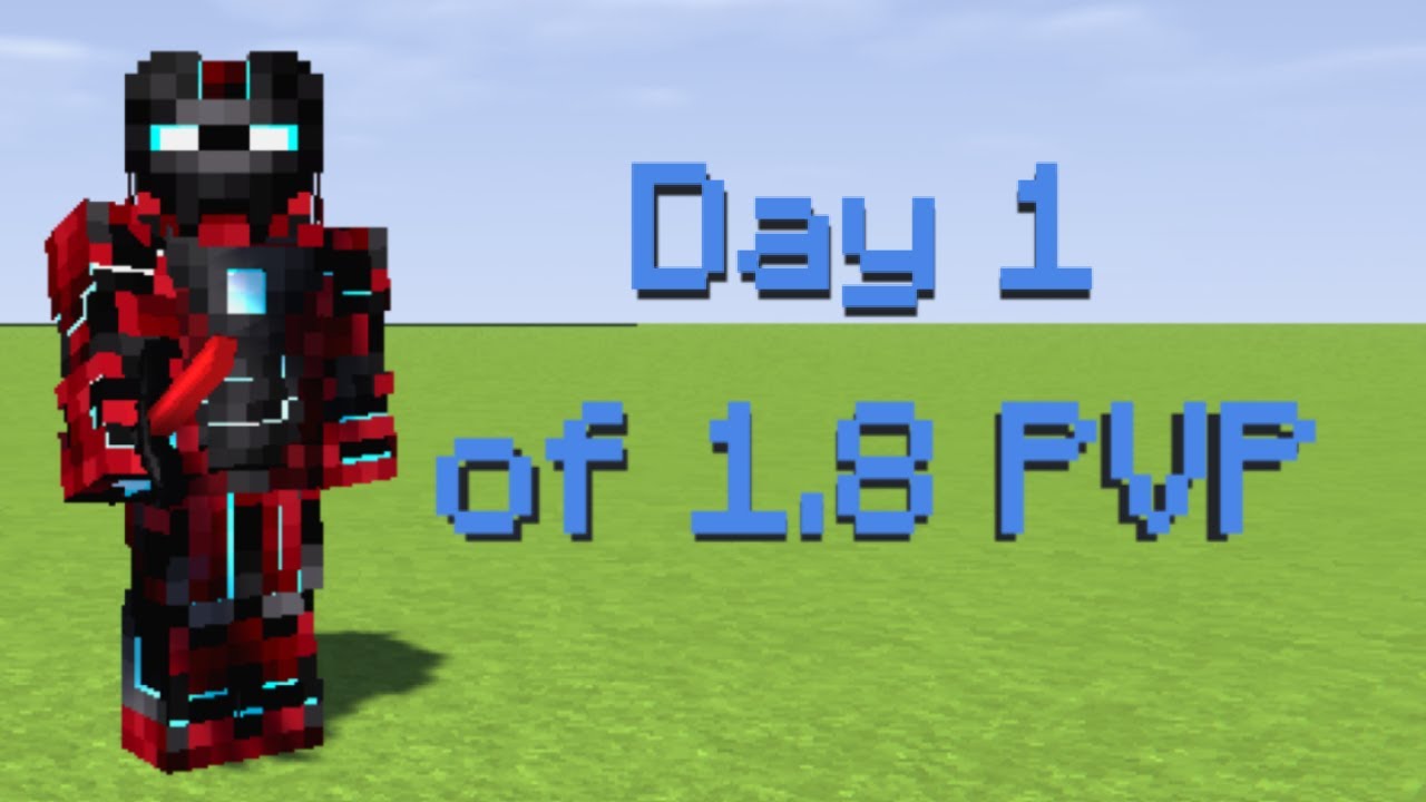 Day 1 of learning 1.8 pvp - YouTube