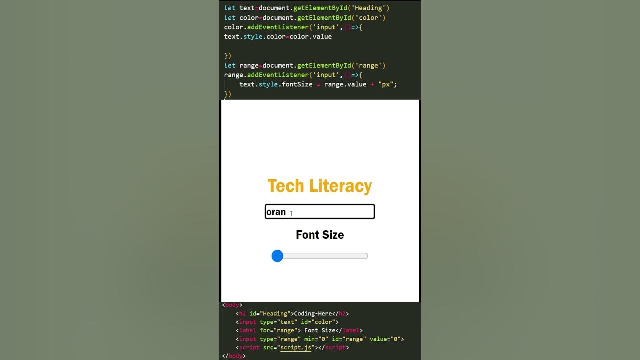 Coding Tutorial | JavaScript Based Slider and Text Optimizer | Practice #1 - YouTube