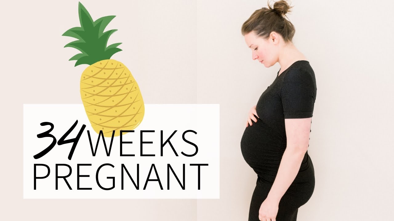 34 WEEKS PREGNANT || PREGNANCY UPDATE || PREGNANT BELLY PROGRESSION ...