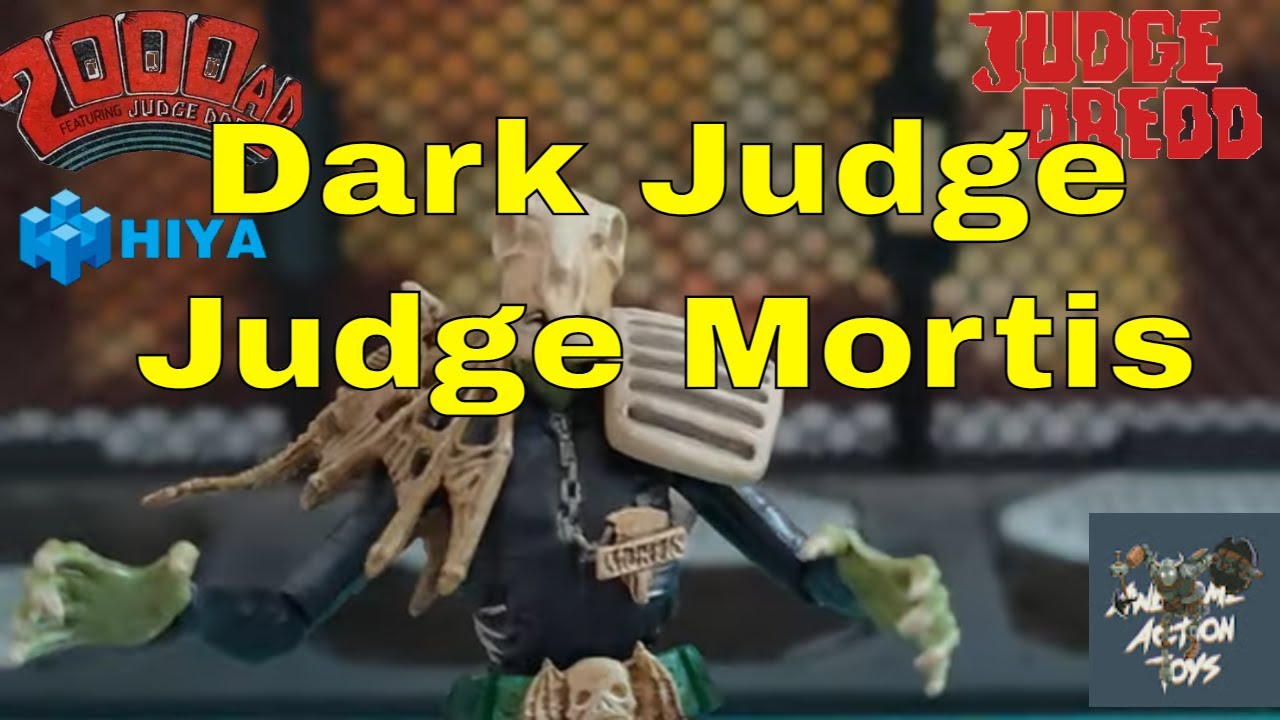 Hiya Toys 2000AD Judge Dredd Dark Judge Judge Mortis 1:18 scale action ...