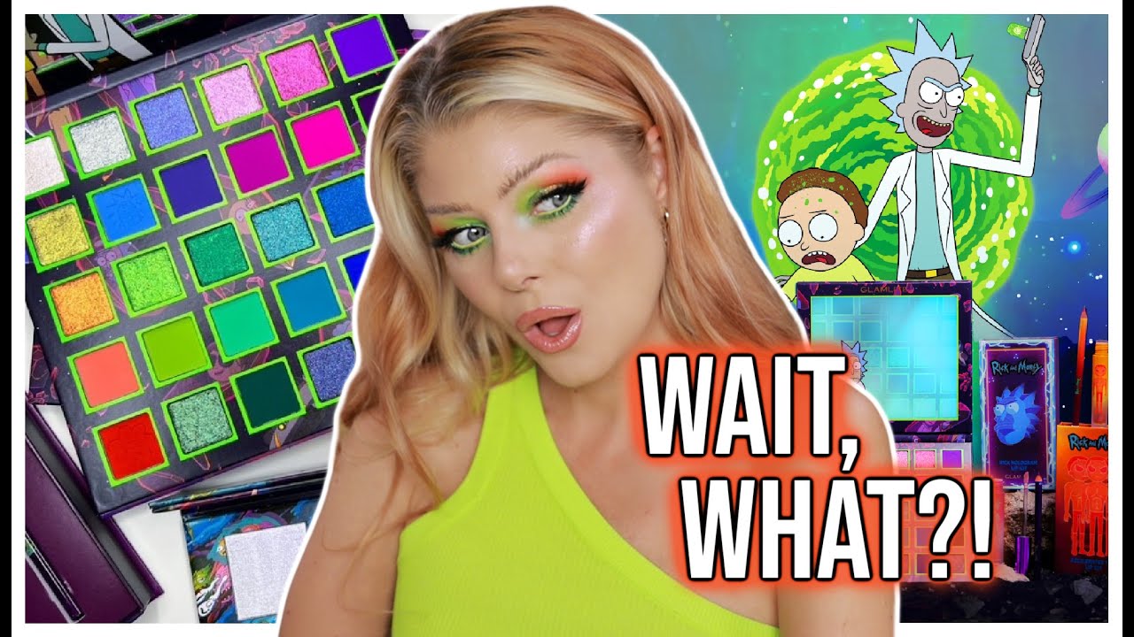 GLAMLITE X RICK AND MORTY (just another rainbow palette?) - YouTube