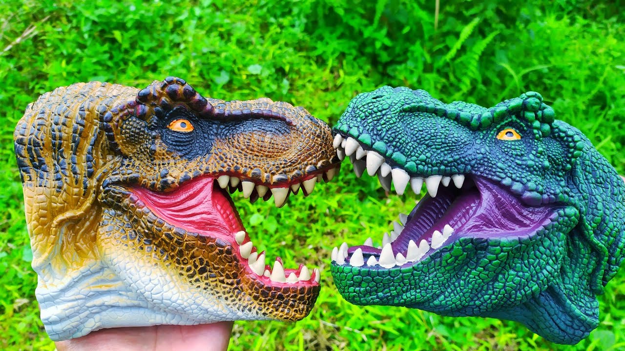 Menemukan Kepala T-rex besar, Brontosaurus, Dinosaurus, Zebra, Jerapah ...